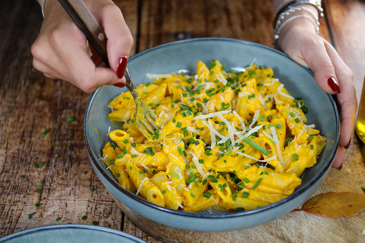 Baked Feta Pasta Trend with Pumpkin Recipe | vomFASS