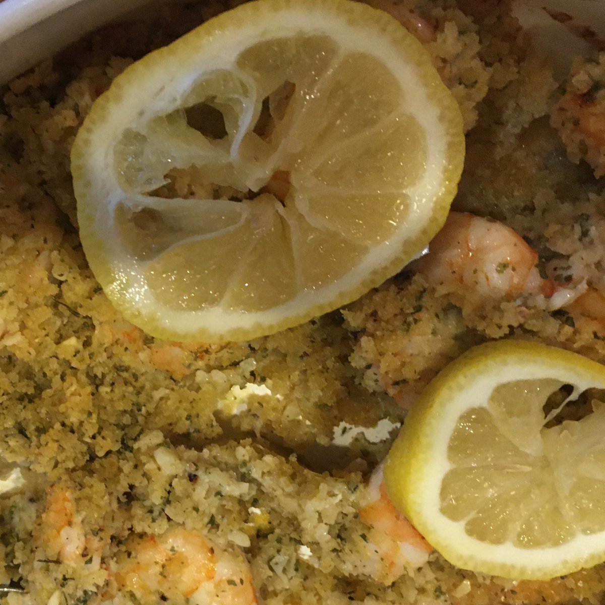 Crispy Baked Shrimp Scampi